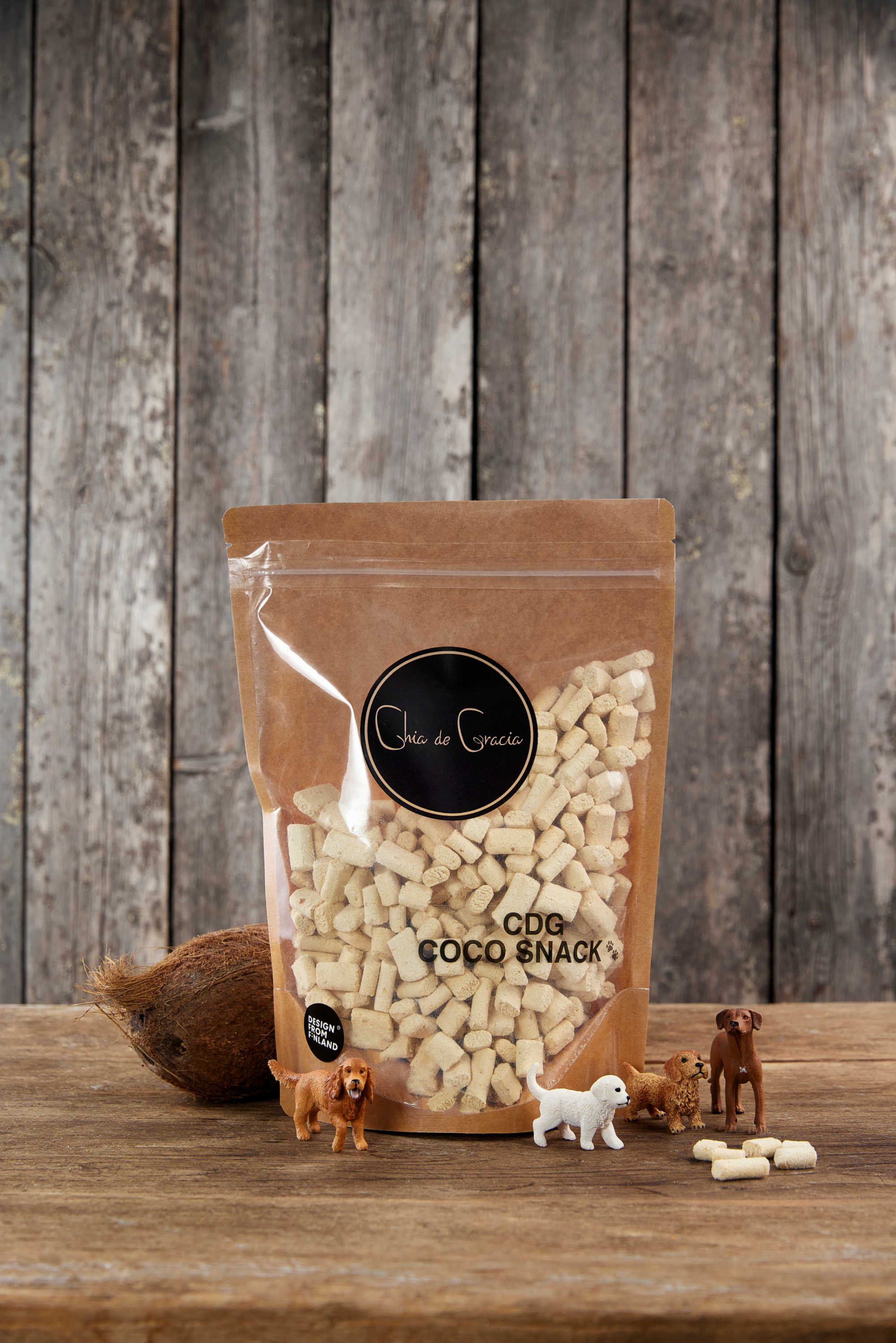 CdG Coco Snack 350 g - herkut koirille – Chia de Gracia FI